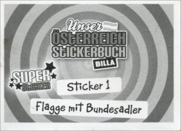 Unser Österreich Stickerbuch - Billa - Autriche Histoire / Géographie