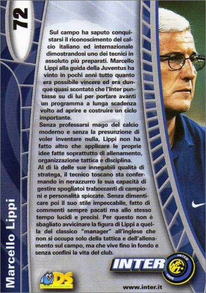 INTER Cards 2000 - DS Sticker Collections - Italie Football Sports