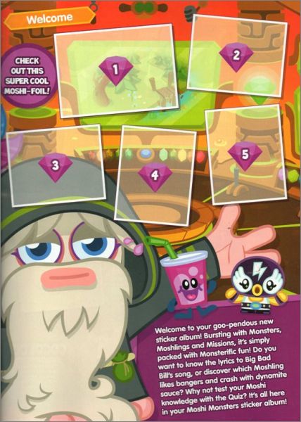 Moshi Monsters (2012) - Stickers Album - Topps - Angleterre Jeux