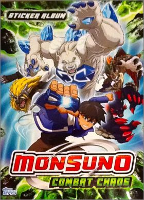 Monsuno Combat Chaos - Stickers Album - Topps Dessins animés
