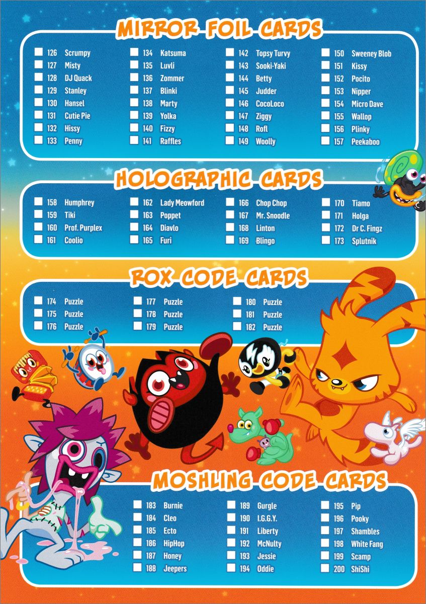moshi monsters moshling madness - Trading Cards - Topps 2013
