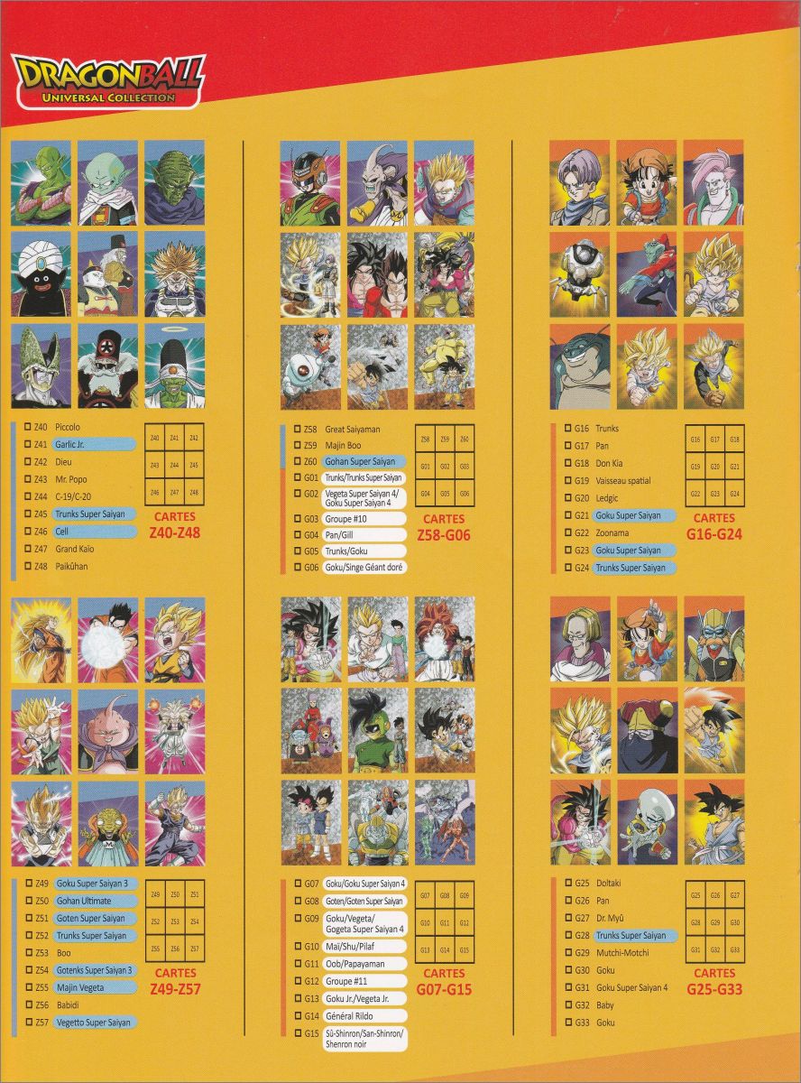 Dragon Ball Universal Collection - Trading Cards Panini 2021