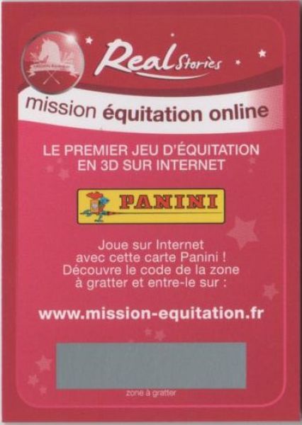 Mission Equitation - Online Trading Cards - Panini - 2008 Chevaux